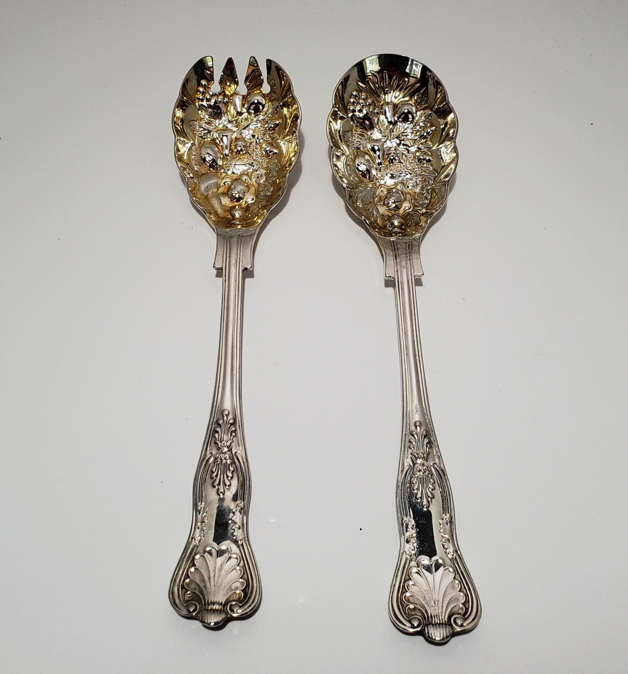 William Adams kings Pattern / England / Silver Plated Salad or Fruit ...
