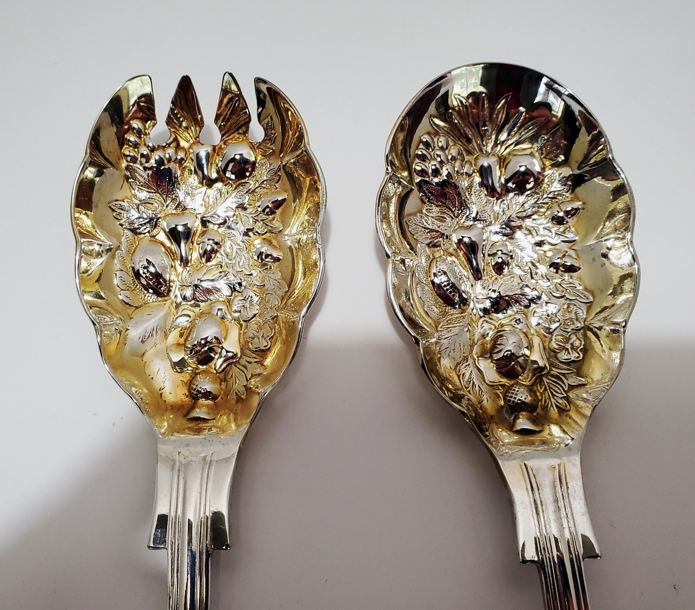 William Adams "kings Pattern" / England / Silver Plated Salad or Fruit ...