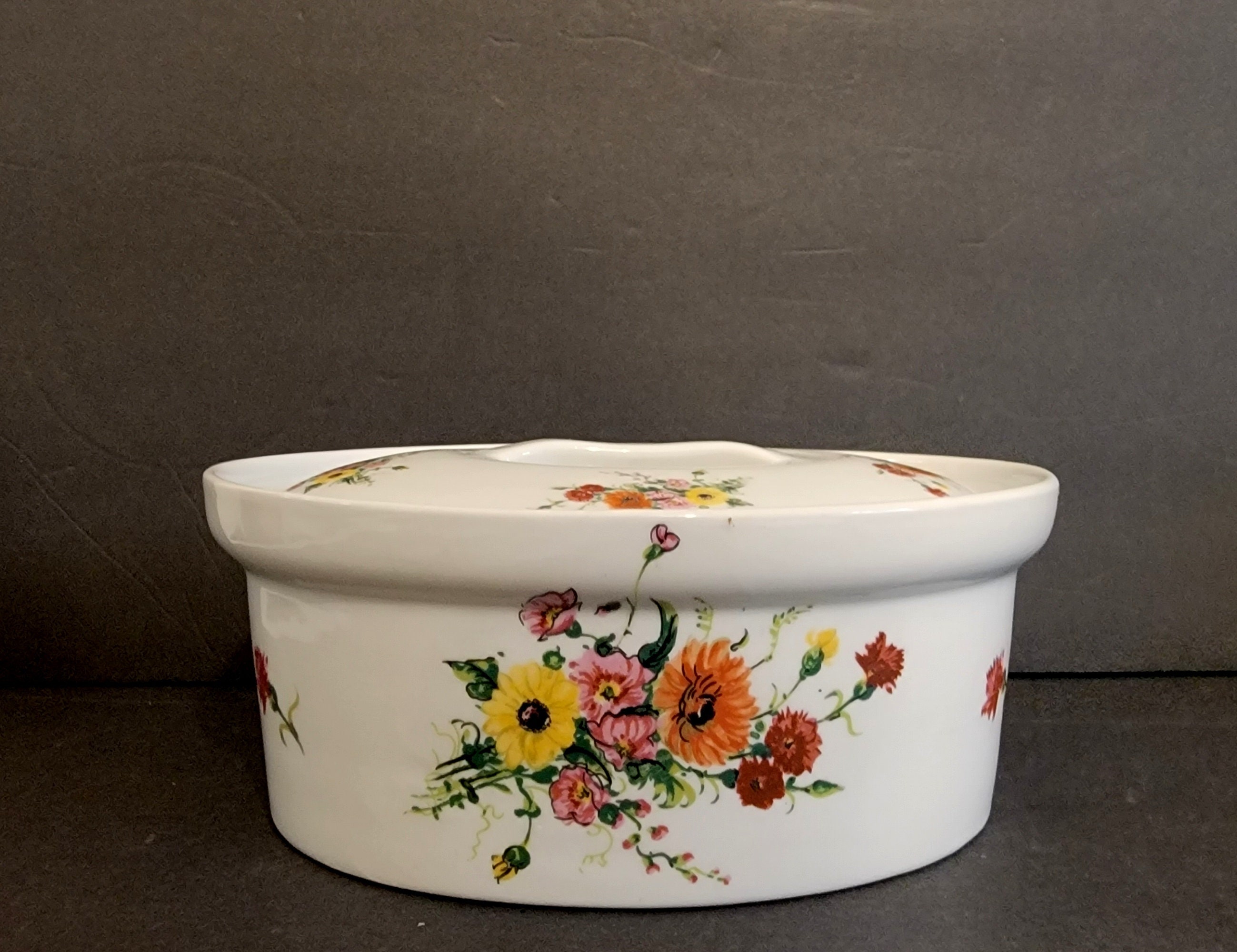 Vintage Apilco Covered Porcelain Casserole - Etsy