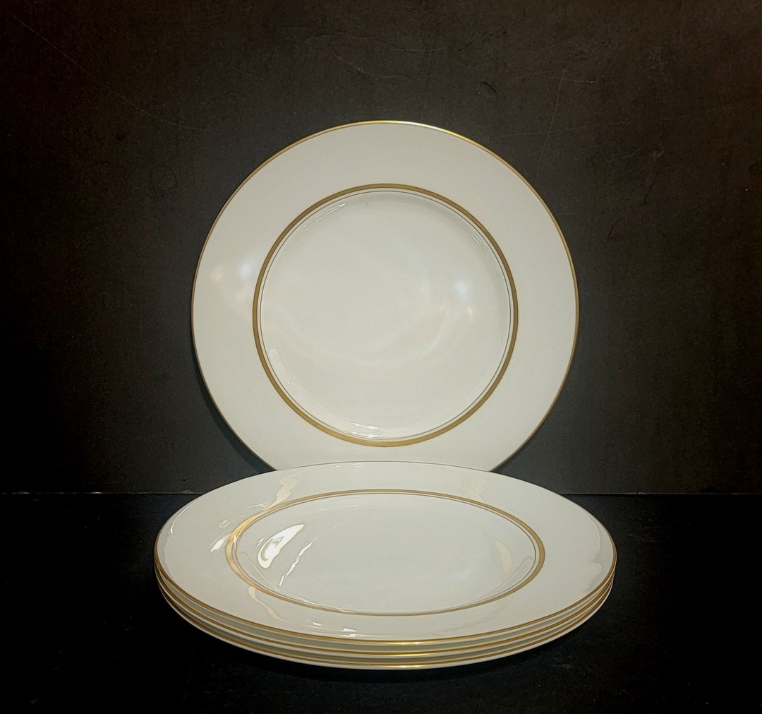 Four (4) - 8-1/4" Fukagawa "dorset" Imperial Bone China Salad Plates ...