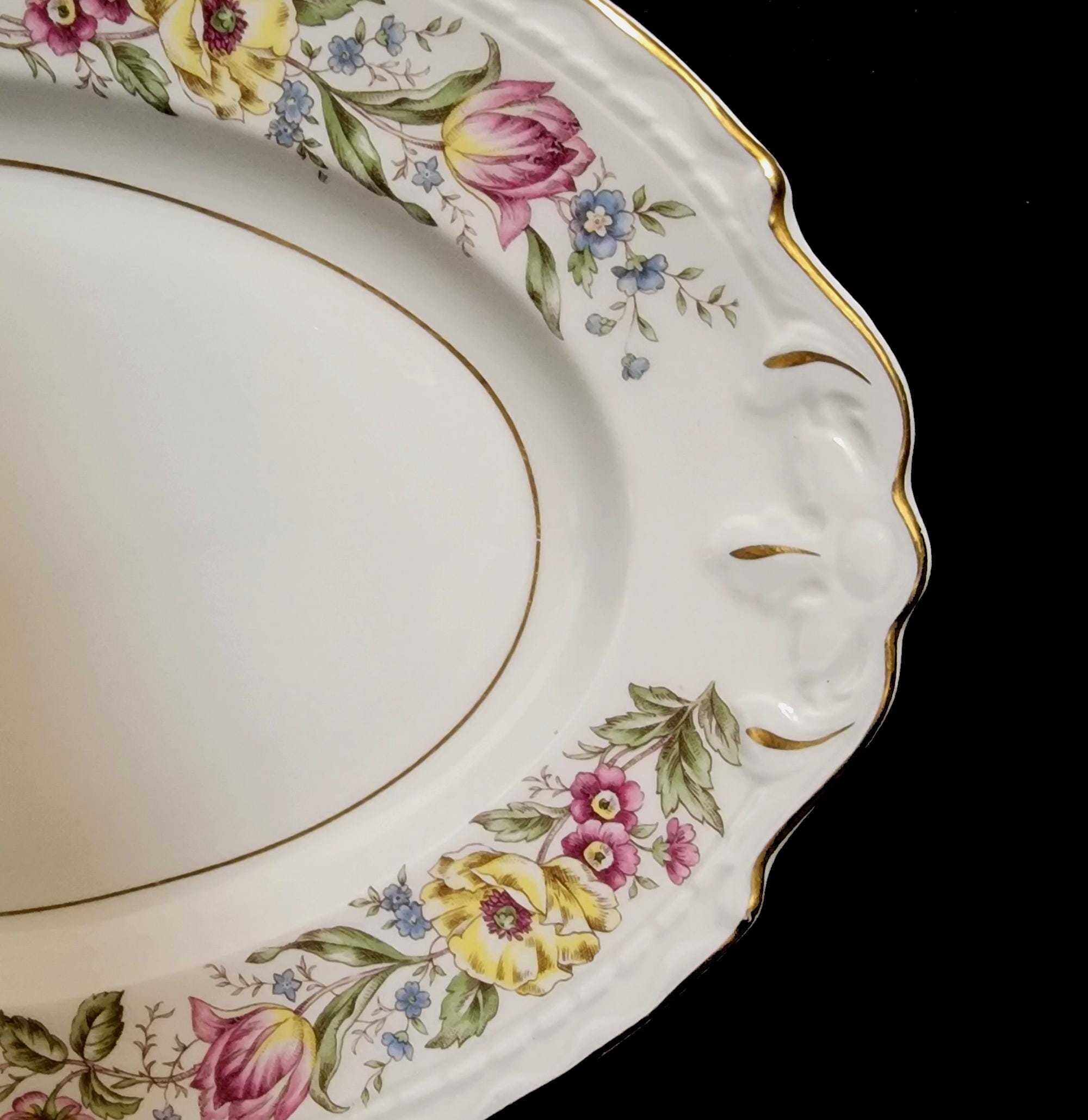 13-3/4" Embassy China (american) Oval Serving Platter / Pattern # 42 ...