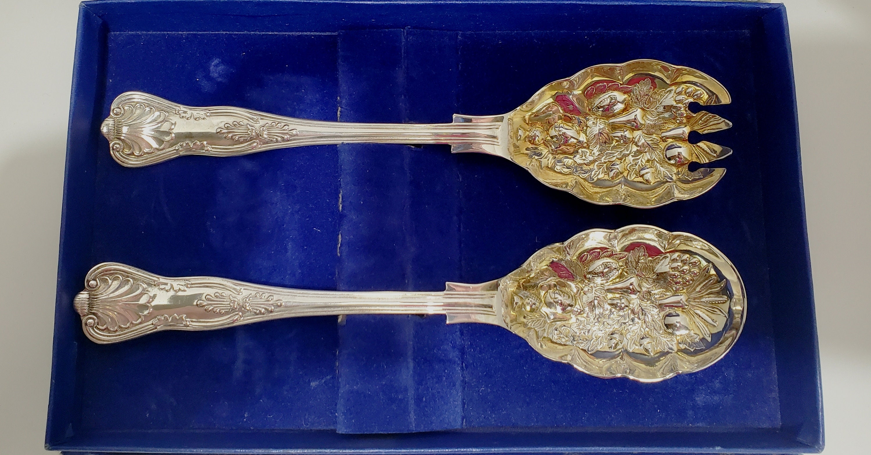 William Adams "kings Pattern" / England / Silver Plated Salad or Fruit ...