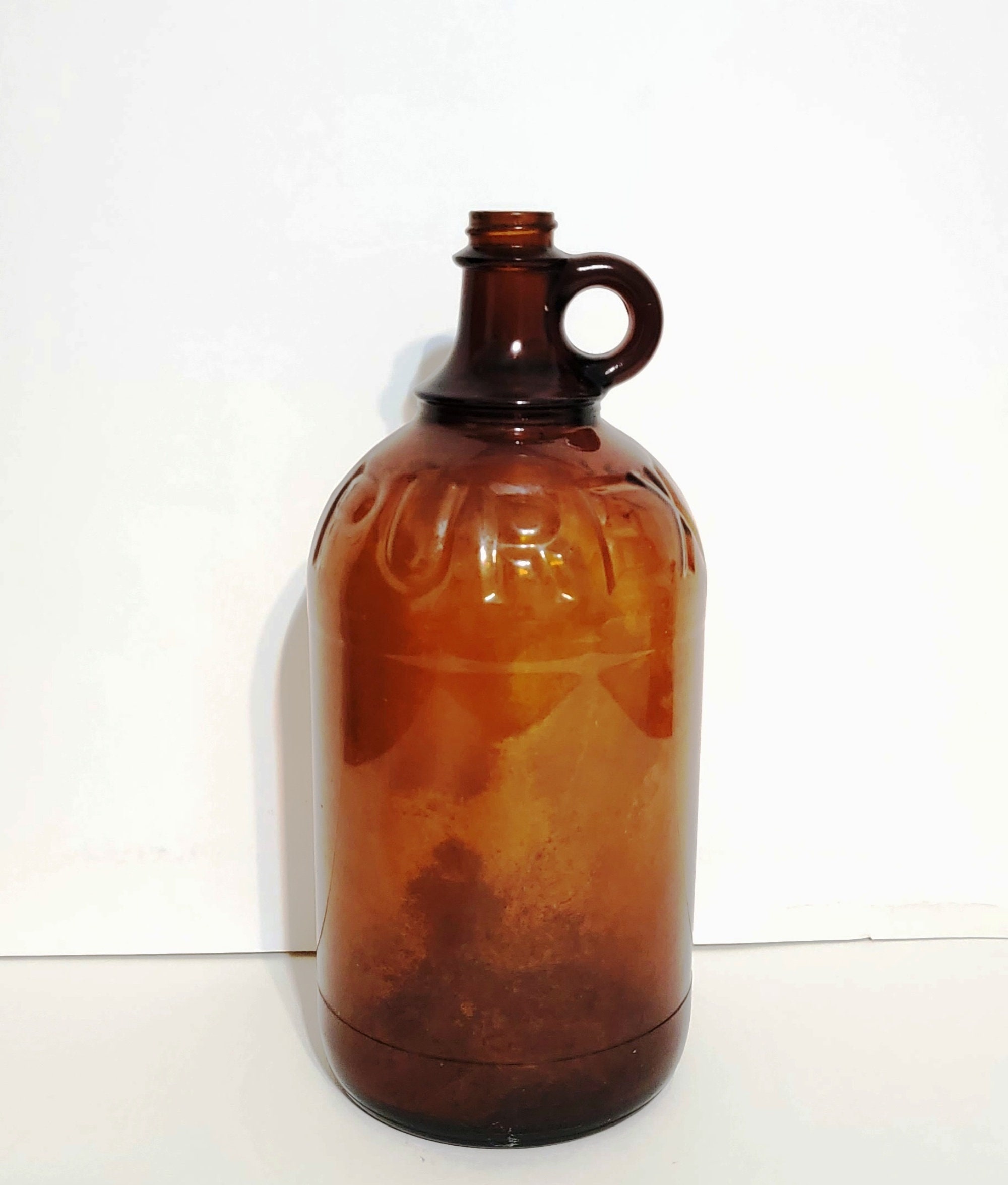 Half Gallon Purex Bleach Brown Glass Bottle - Etsy
