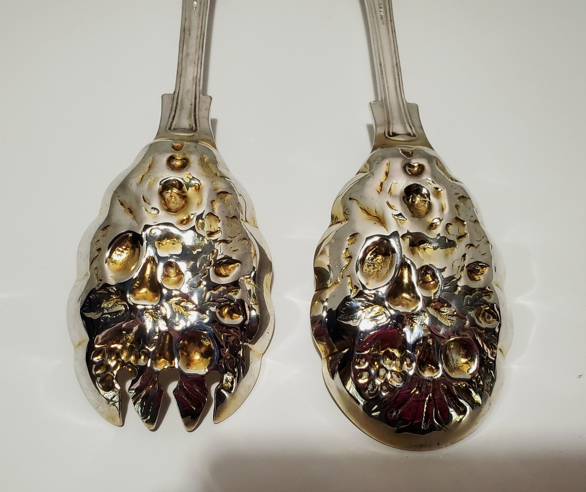 William Adams "kings Pattern" / England / Silver Plated Salad or Fruit ...