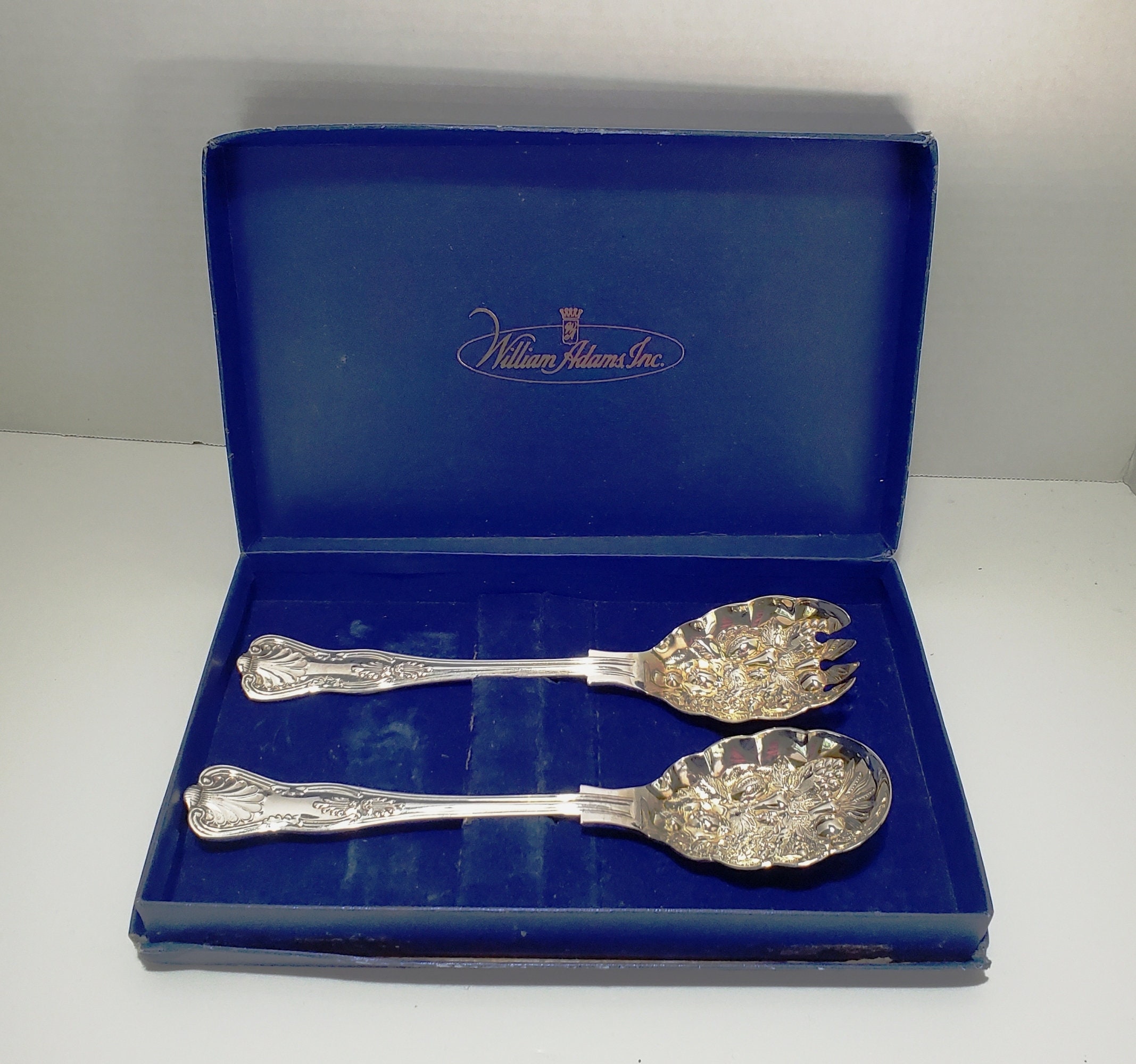 William Adams "kings Pattern" / England / Silver Plated Salad or Fruit ...