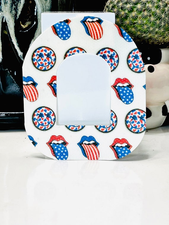 Red White and Blue Omnipod Overlay Patch - Etsy