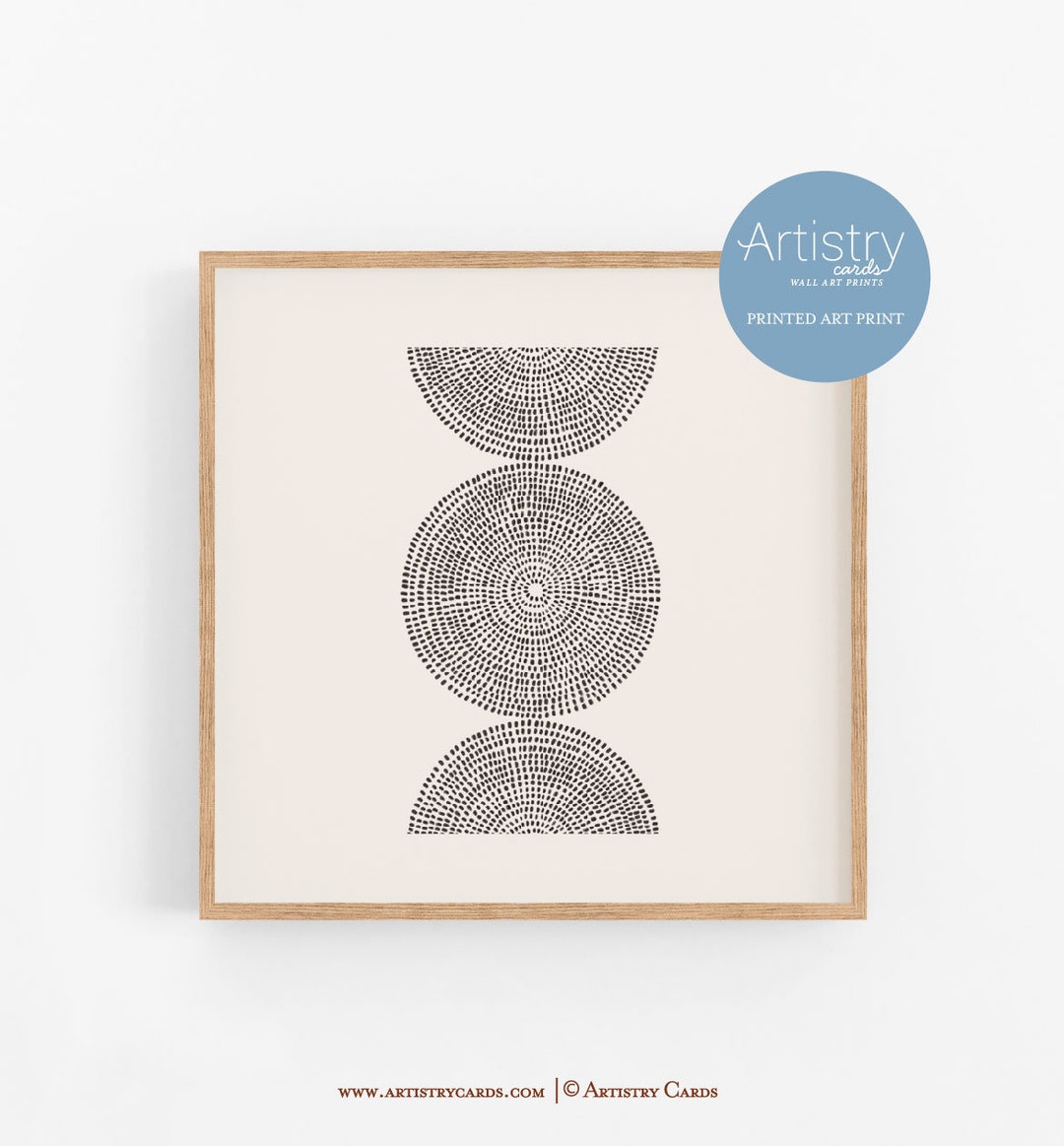 PRINTED ART Print,full and Half Circle Print Wall Art,minimalist Art ...
