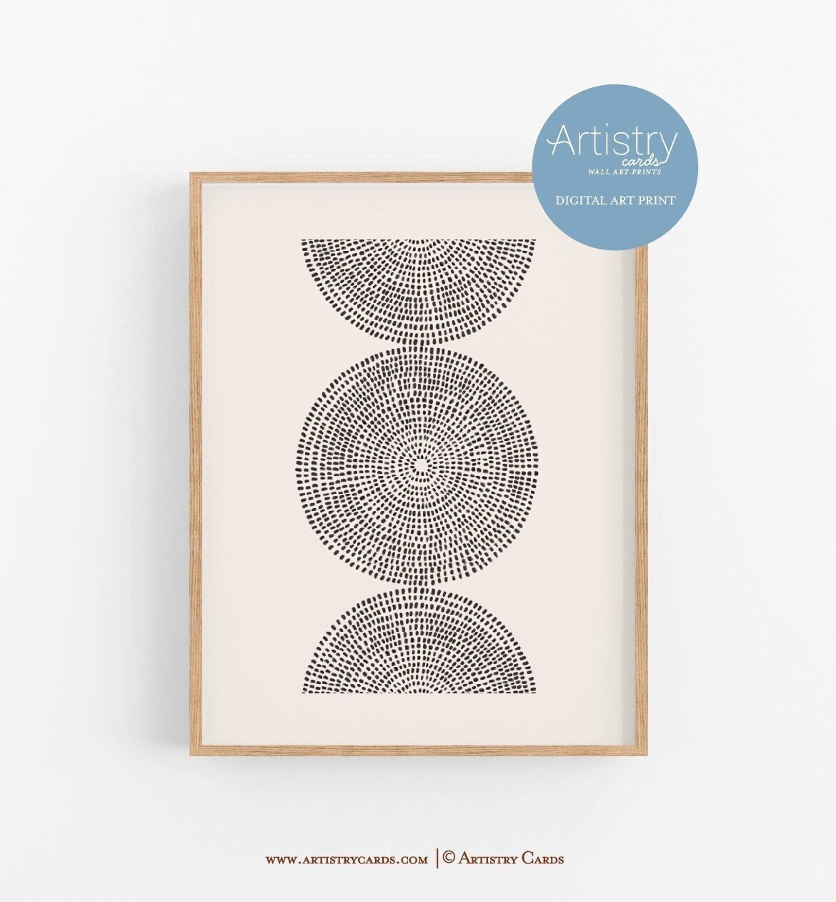 DIGITAL DOWNLOAD Art Printfull and Half Circle Print Wall - Etsy