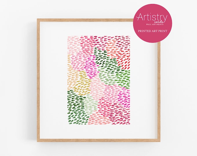 Dot Dot Dot No. 4 - Summer Sunset Dot Watercolor 3D Hanging Art - Etsy