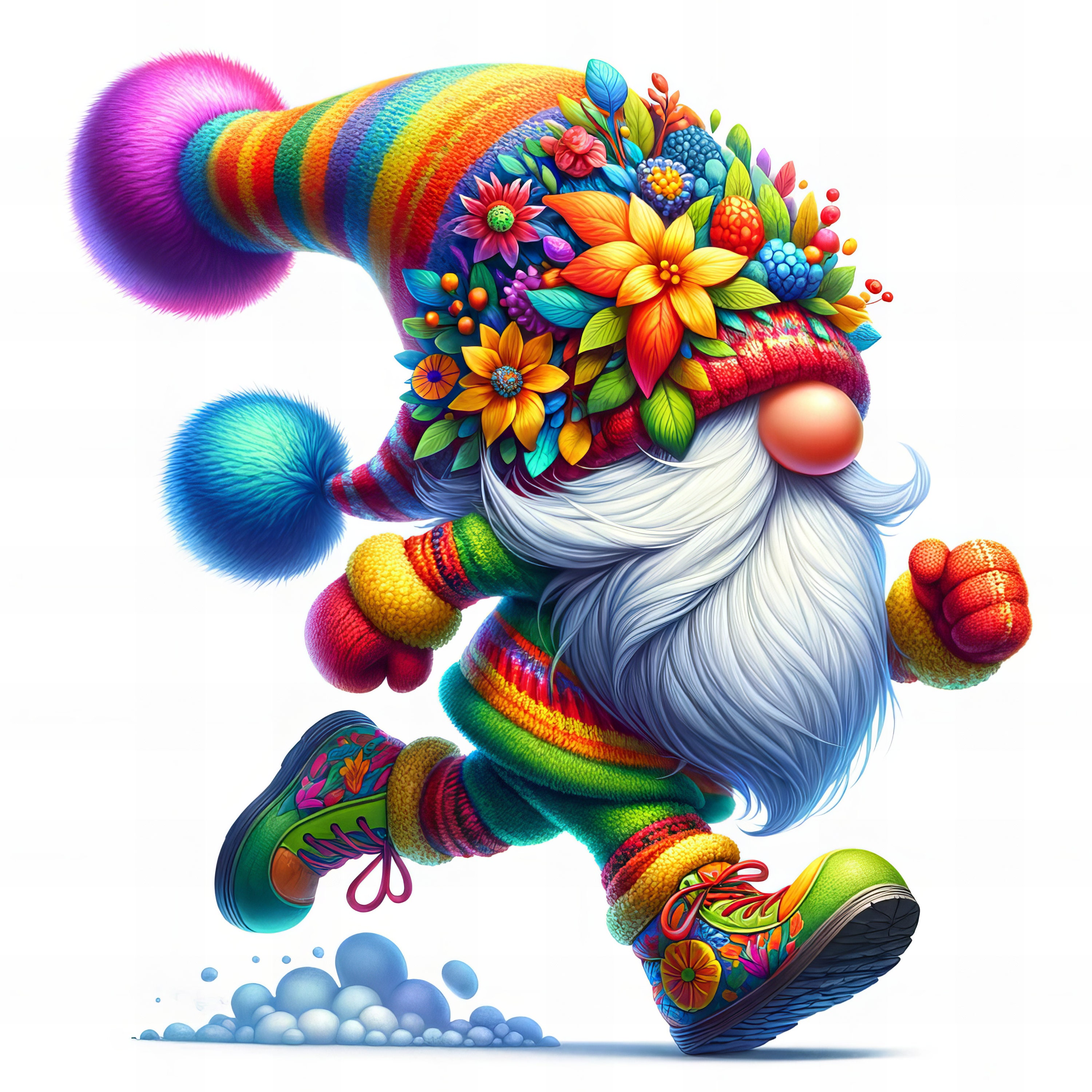 Gnome Rainbow Clipart 10 High Quality Pngs Gnome Png , Instant Digital ...
