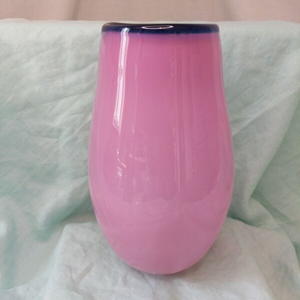 Pink Glass Vase - Etsy