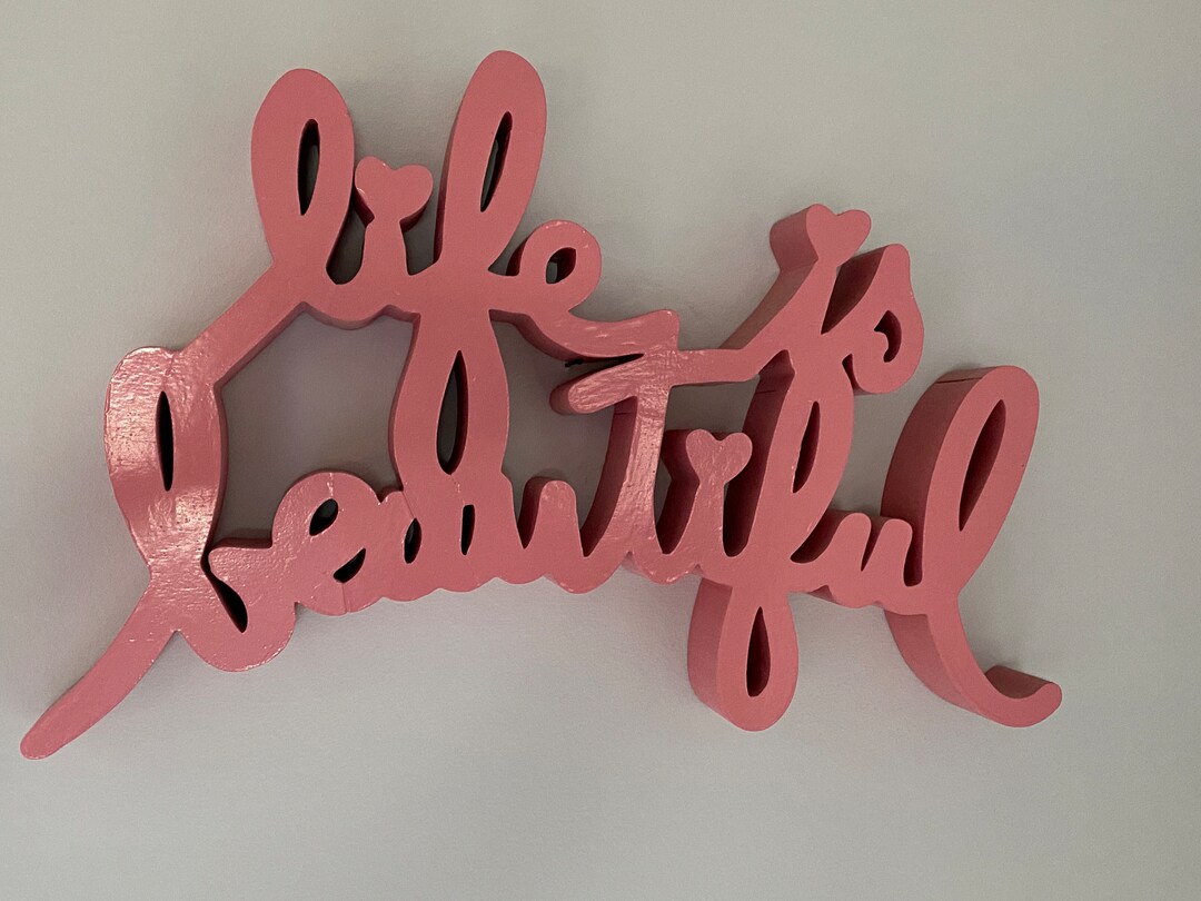 Life is Beautiful Wall Art 3D Sculpture After Mr. Brainwash - Etsy