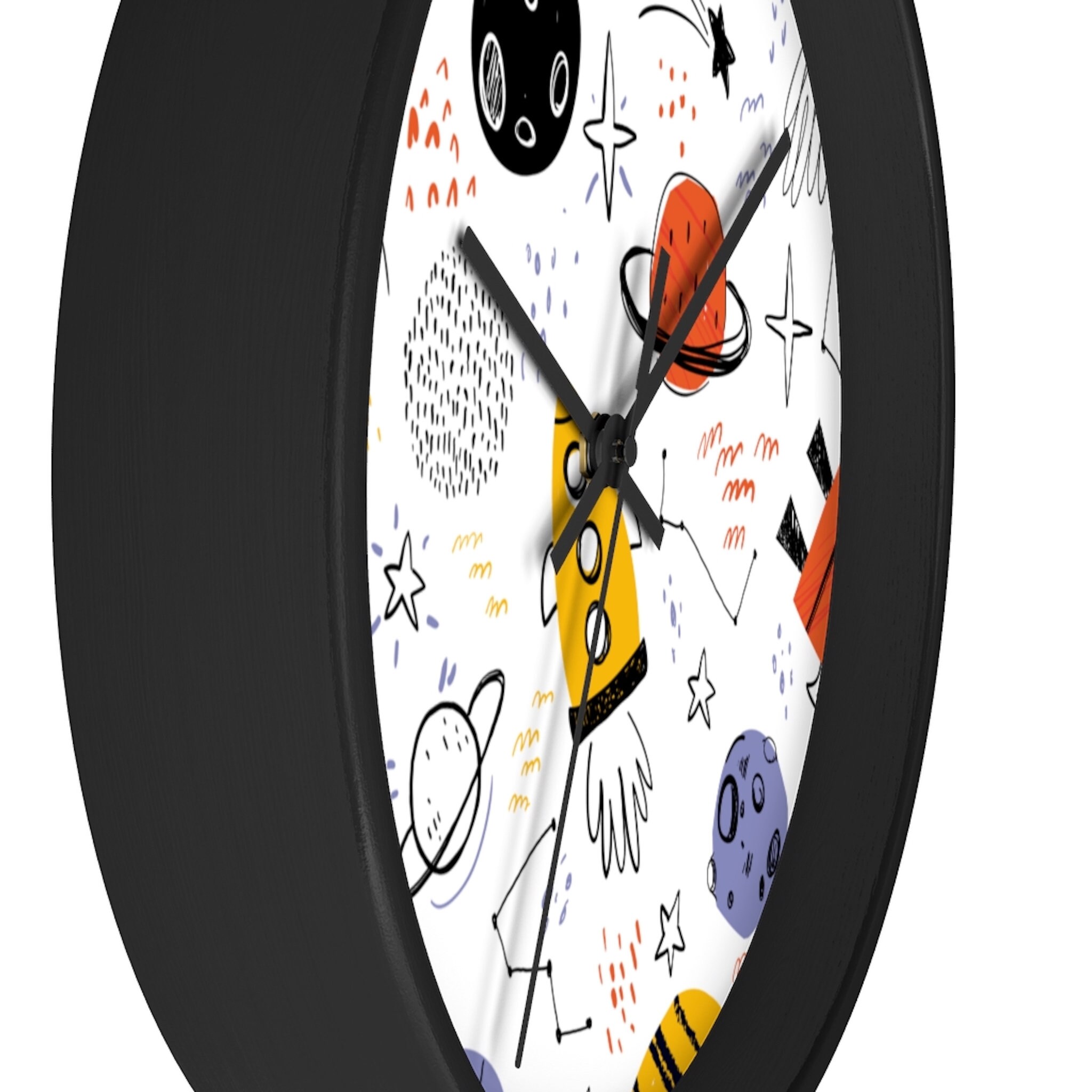 Space Wall clock Nursery Wall clock Boys Wall Clock Boys - Etsy.de