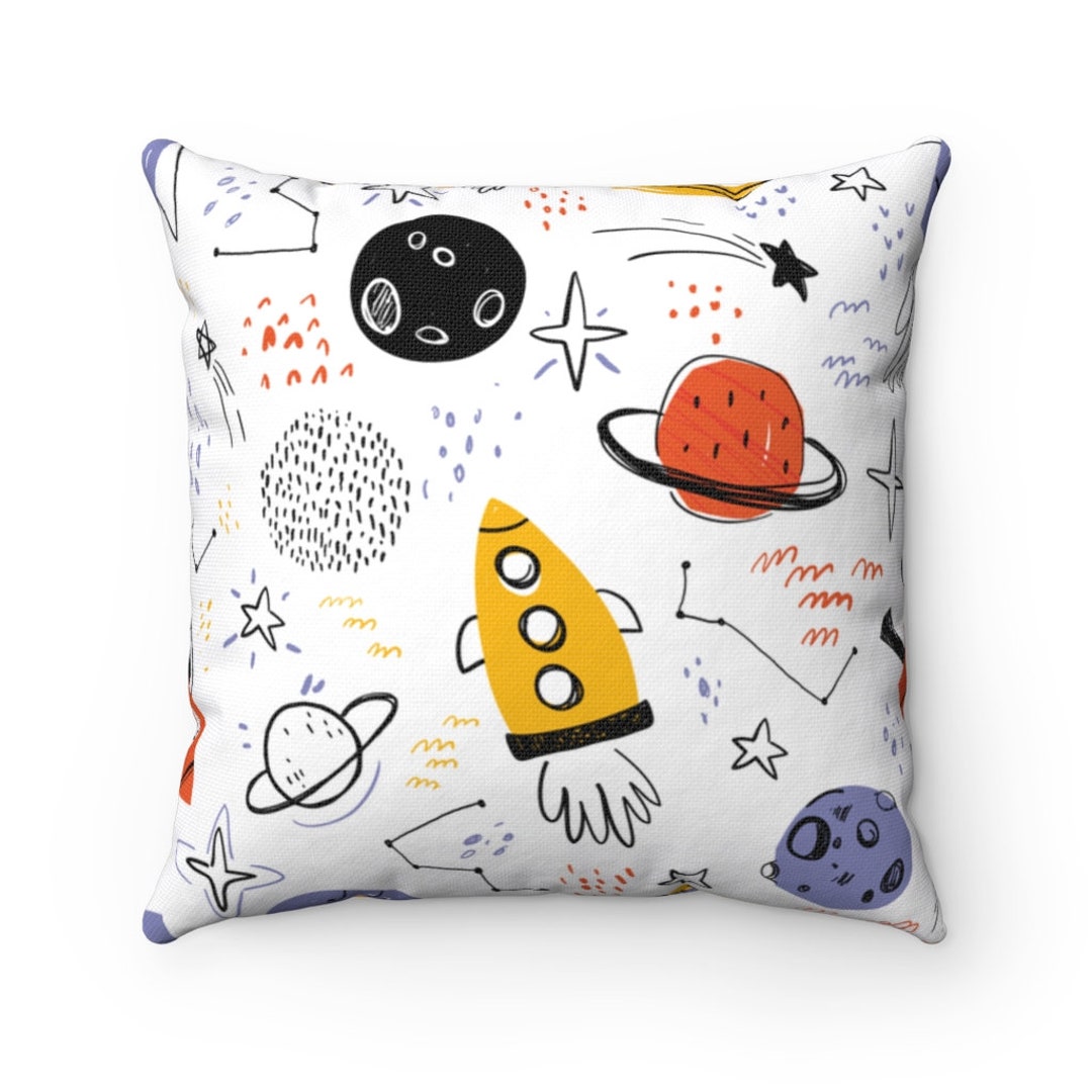 Space Themed Toddler Pillow Covers and Pillows | Nursery Decor | Space ...