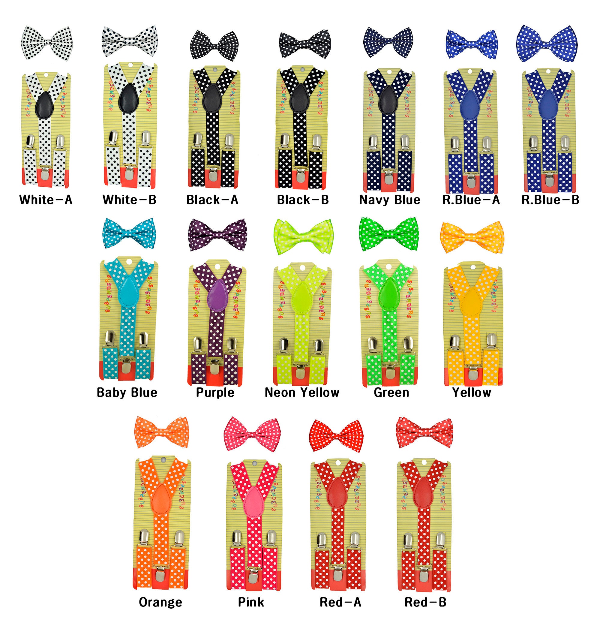 CUTE Baby Toddler Kids Children Boys Elastic Suspender & Bow Tie Set - Etsy