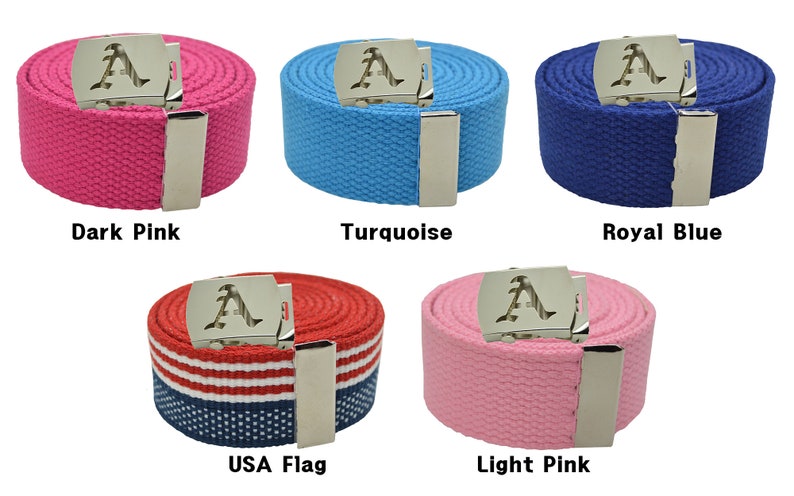 Old English Initial a Canvas Military Web Belt & - Etsy