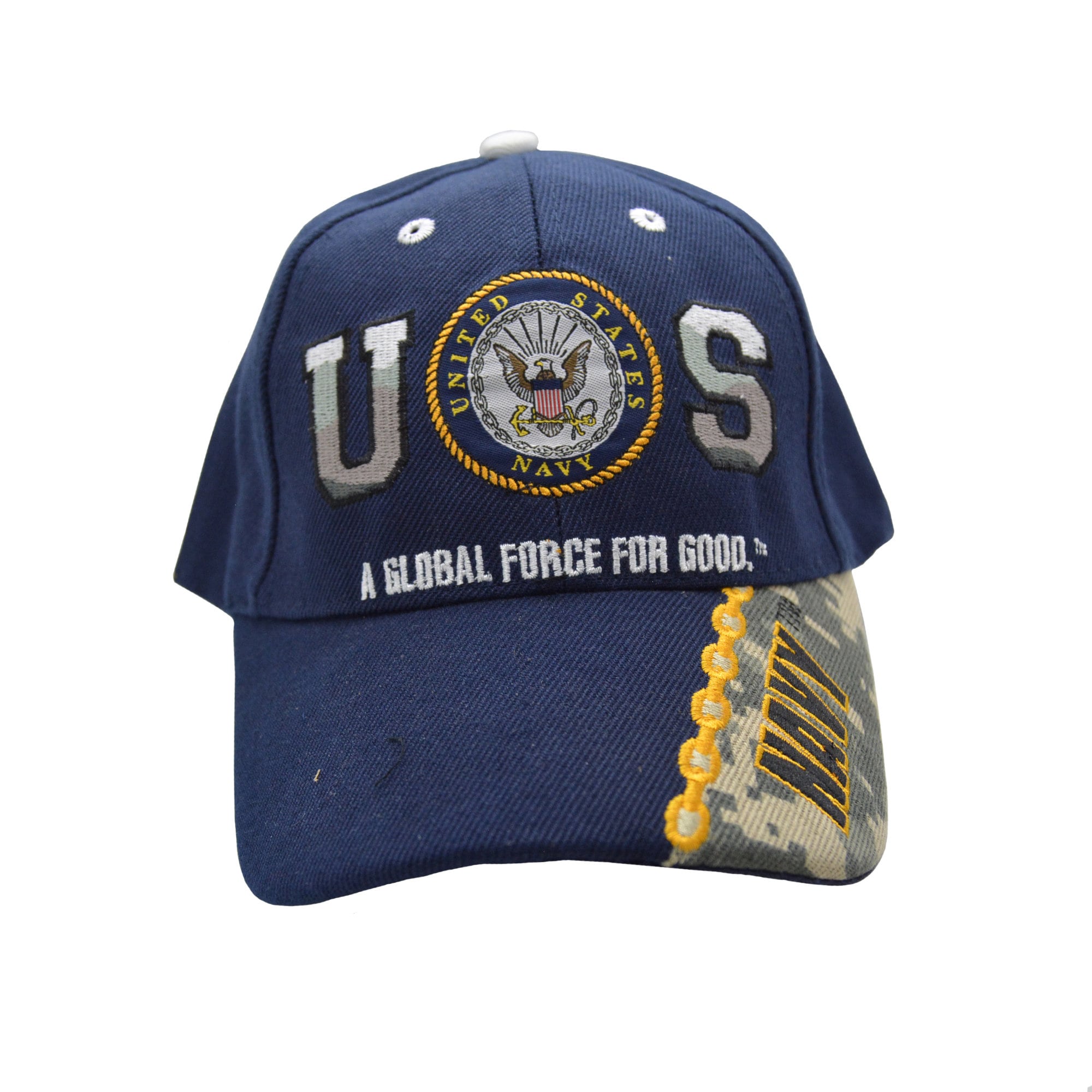 Officially Licensed United States "navy" Logo Embroidered Black, Red ...