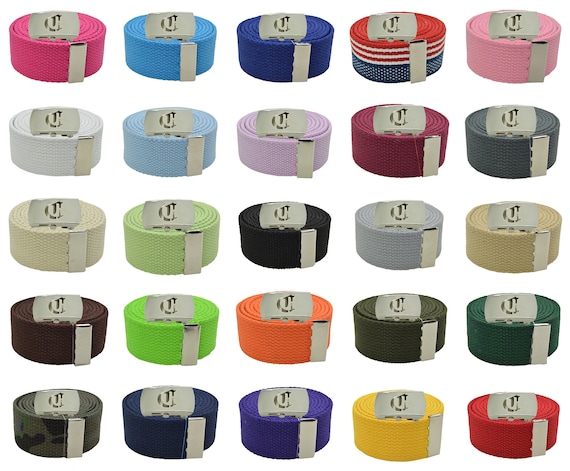 48546072 Canvas Military Web Belt & - Etsy