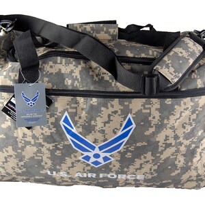 21" Military U.S. Navy, Air Force Official Licensed Duffel Bag Gym Bag ...