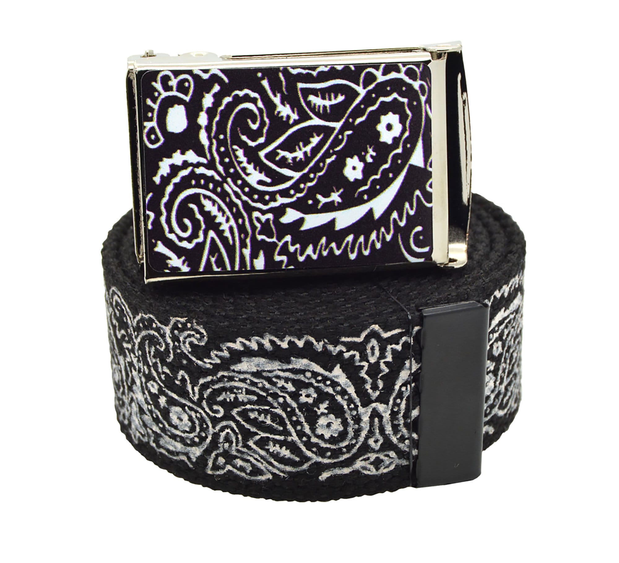 Unisex Canvas Military Bandana Pattern Flip Top Web Belt & Buckle 48 ...