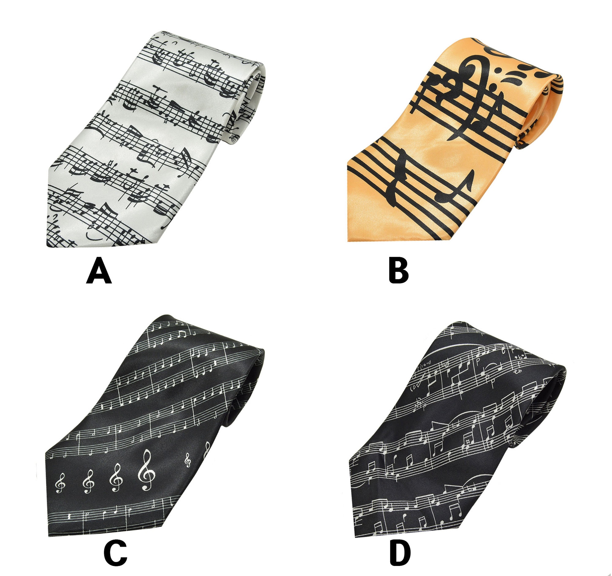 Mens Musical Instrument Musical Notes Tie Music Neckties 18 Designs - Etsy