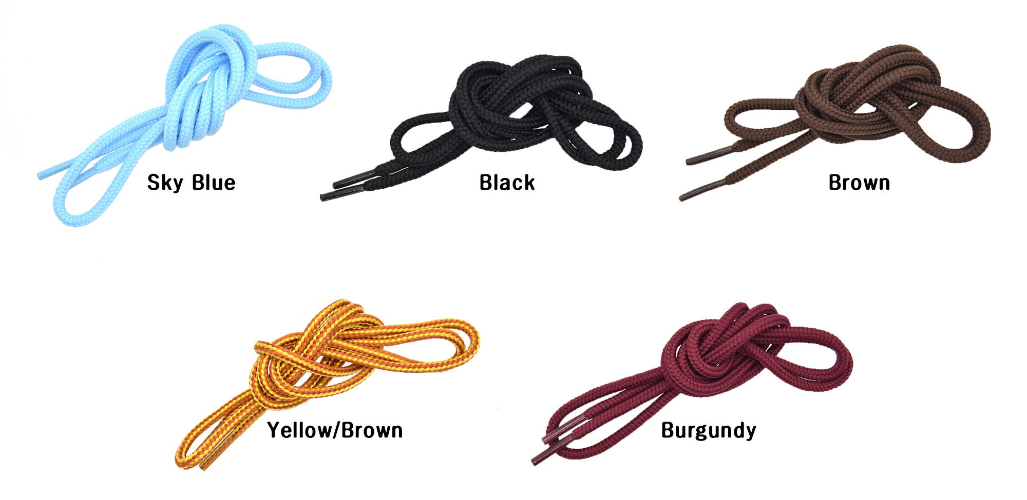 Round Athletic Sports Sneaker Strings Shoelace 27",36",45",54 Inch - Etsy