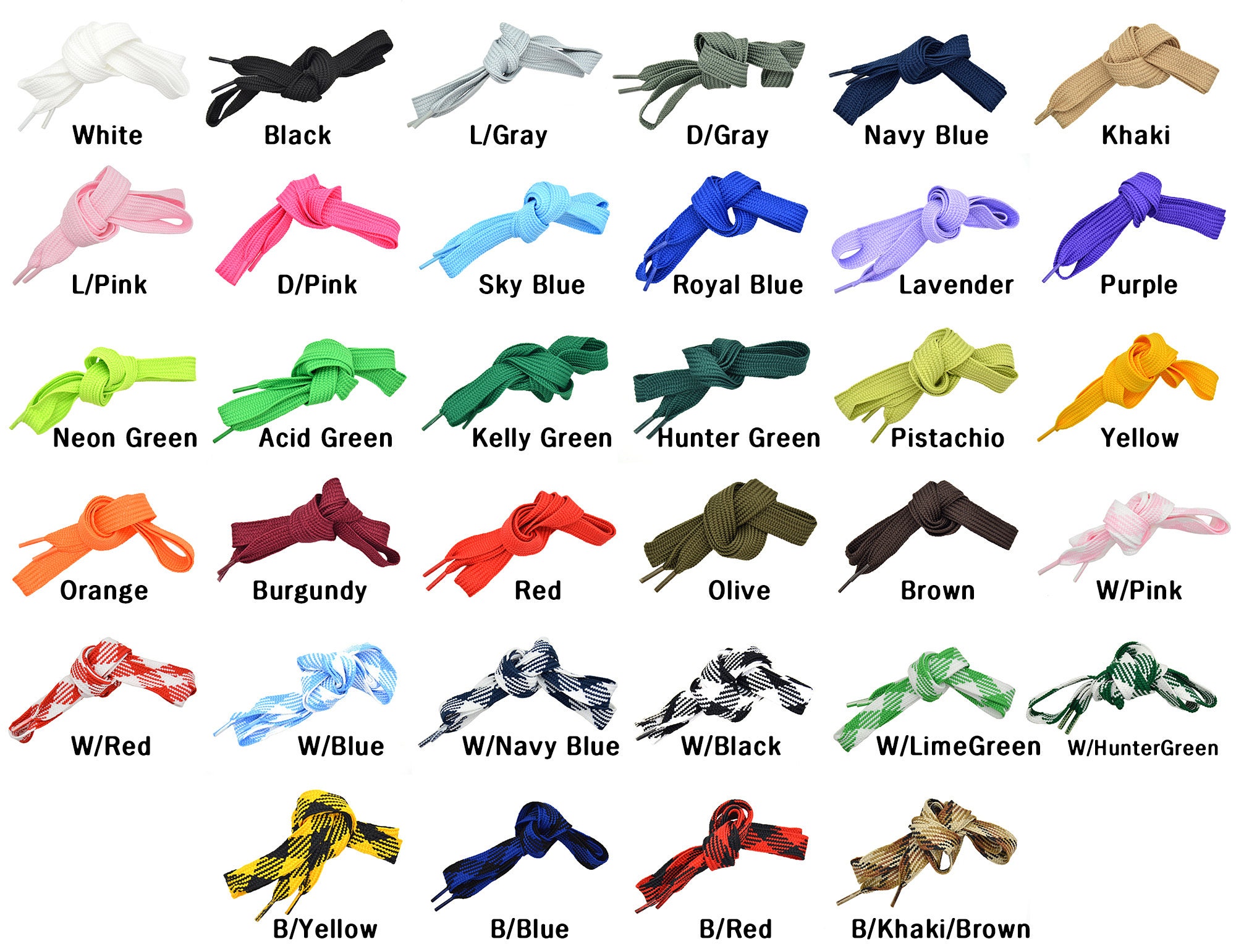 12 Pairs Thick Fat Shoelaces Sneakers Boots Shoes String - Etsy