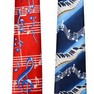 Mens Musical Instrument Musical Notes Tie Music New Neckties 10 Designs ...