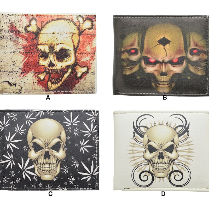 Skull Wallet - Etsy