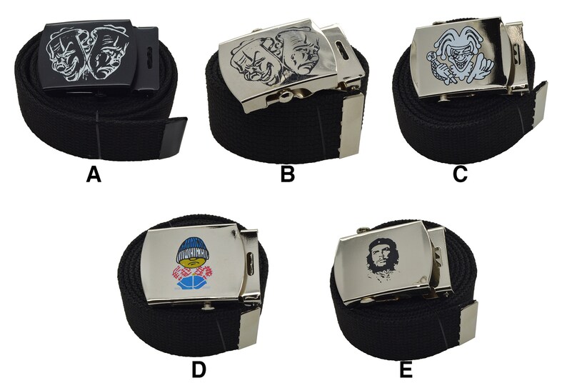 Canvas Military Che Guevara Cholo Two Face Joker Web Belt - Etsy