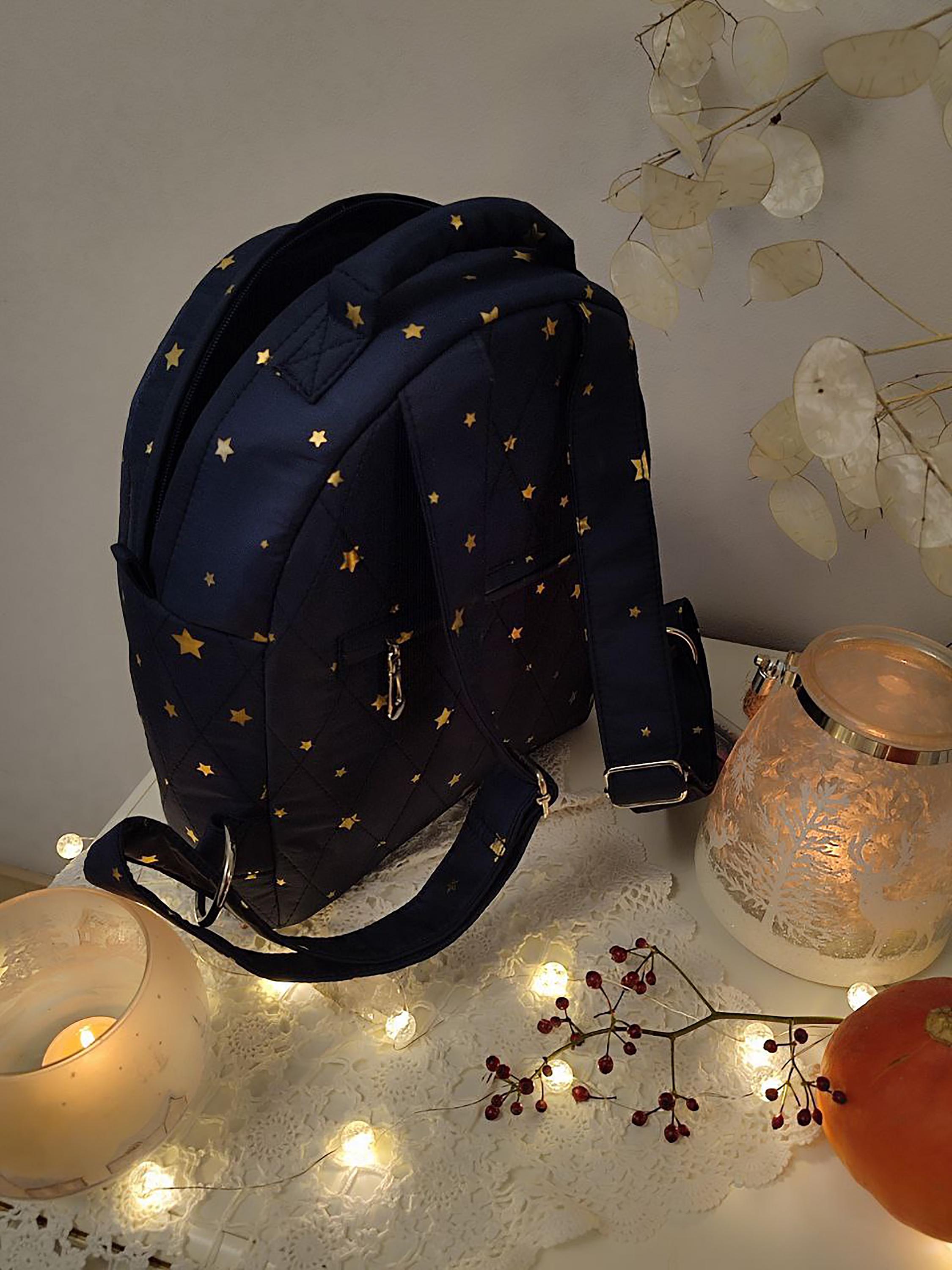 Hand Painted Beautiful Women's Backpack With Stunning Magic Fox ...