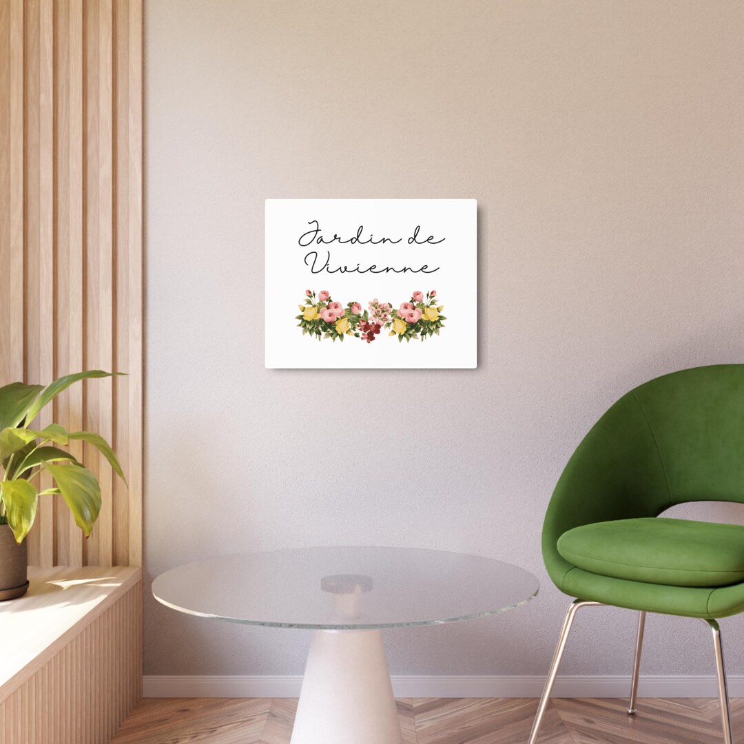 Custom Metal French Garden Sign: Personalized French Decor - Etsy