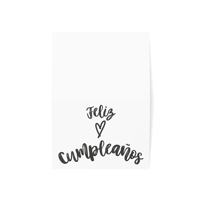 Feliz Cumpleanos Spanish Happy Birthday Card, Greeting Cards, Spanish ...
