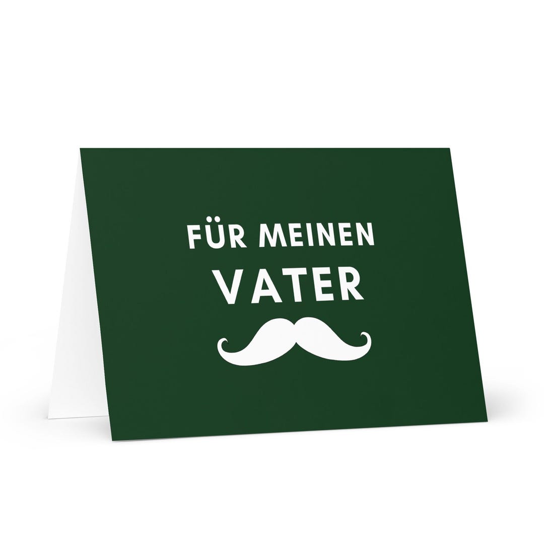 Für Meinen Vater Greeting Card, German Fathers Day Birthday Karte ...