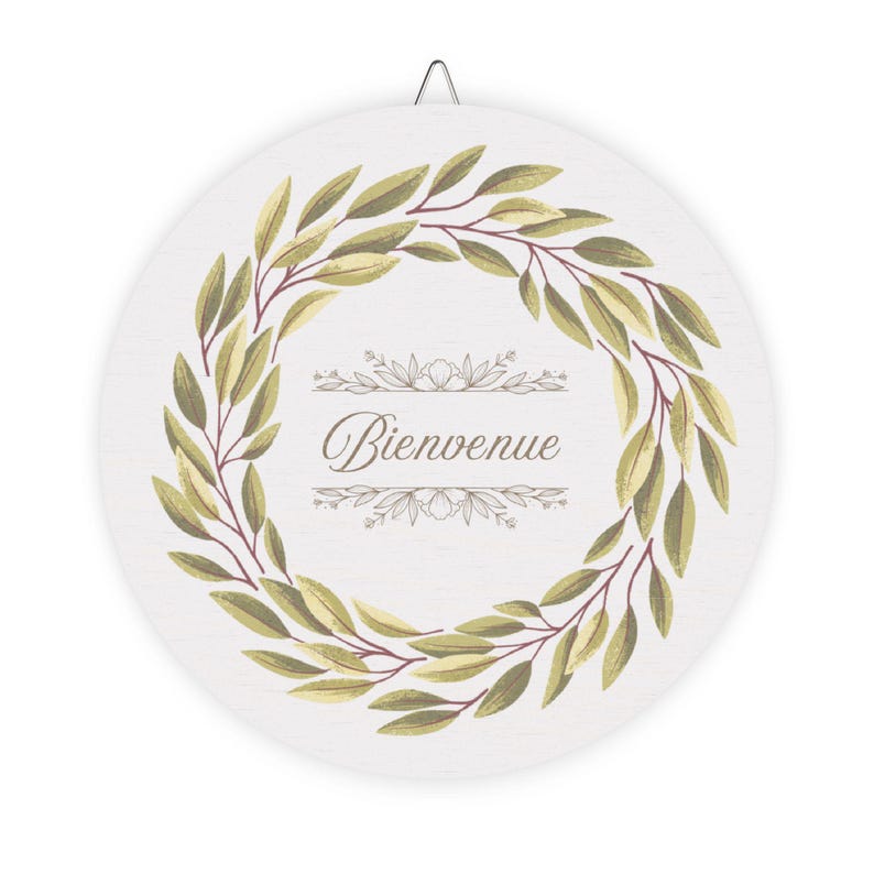 Bienvenue Wooden Welcome Sign: Rustic French Farmhouse Decor - Etsy