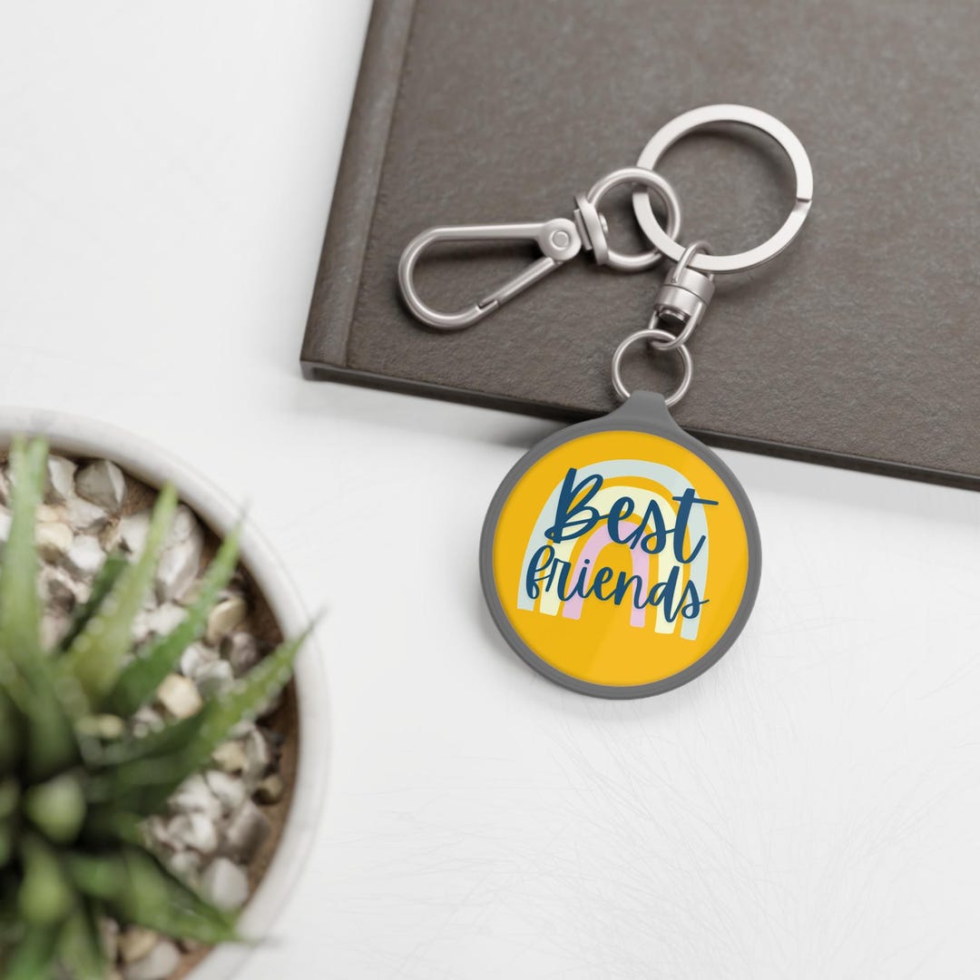 Best Friends Keyring Tag, Friendship Keychain, Personalized Gift for ...