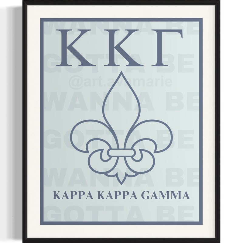 Kappa Kappa Gamma Wall Decor - Etsy