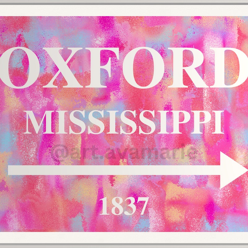 Mississippi Oxford Painting - Etsy