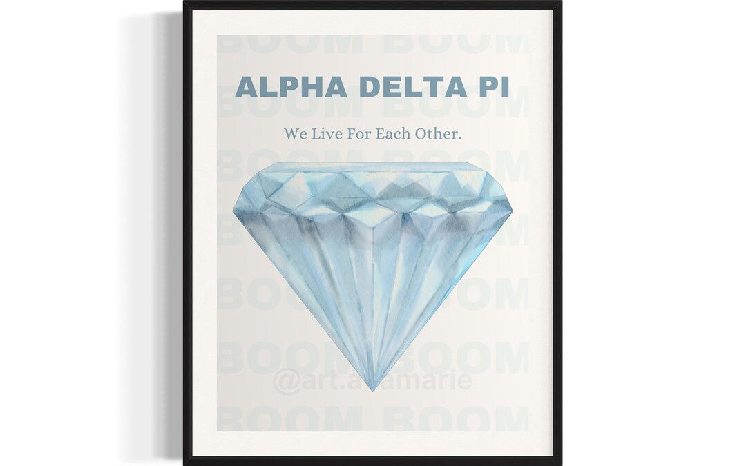 Alpha Delta Pi Sorority Print (DIGITAL PRINT) - Etsy