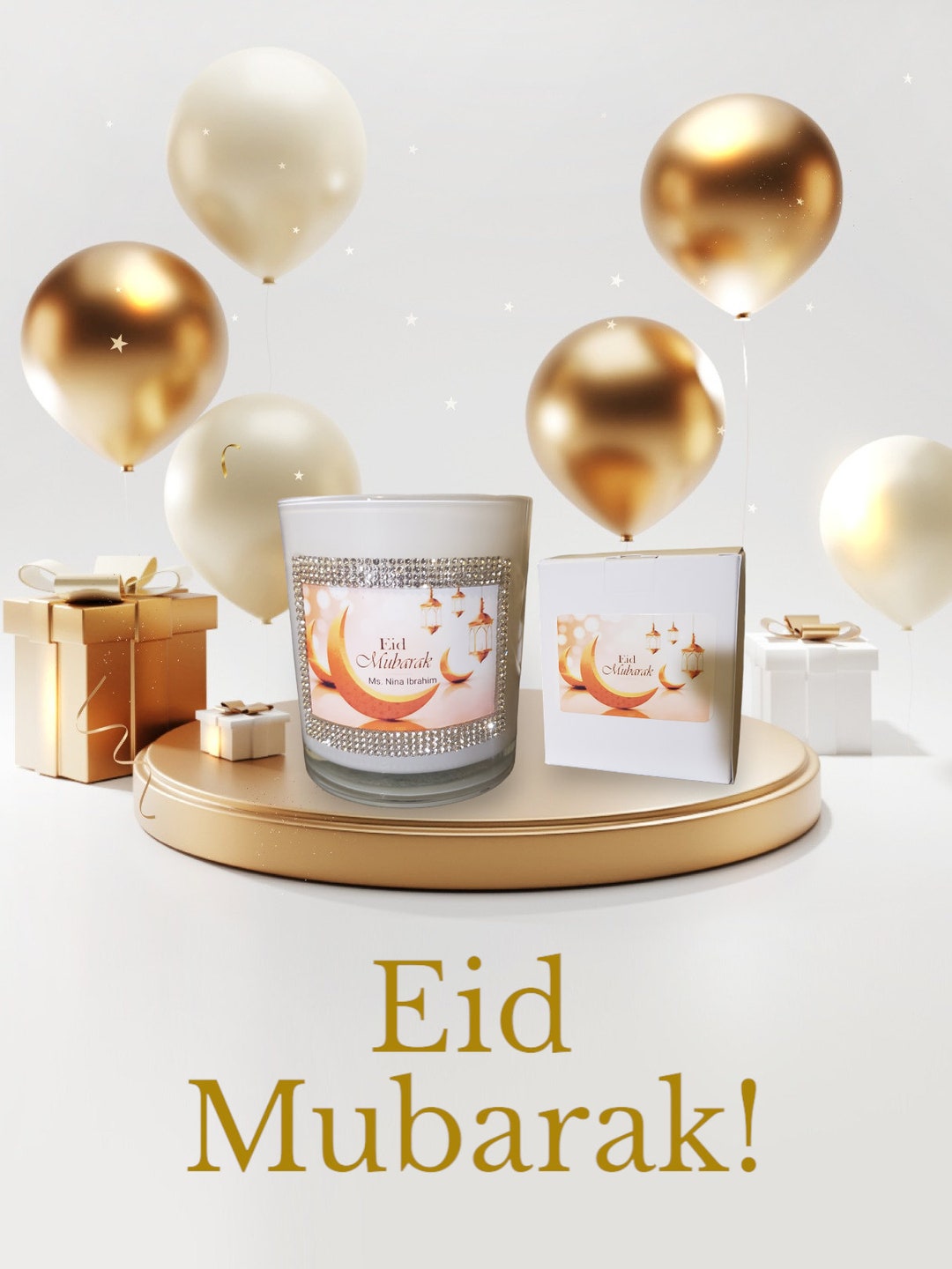 Eid Mubarak Candle Ramadan Candle Ramadan Decor Eid Candles Islamic ...