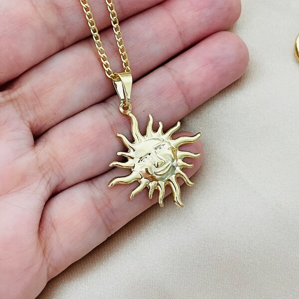 Sun Necklace - Etsy