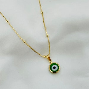 Protection Necklace, Evil Eye Necklace, 18K Gold Filled Evil Eye ...