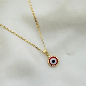 Protection Necklace, Evil Eye Necklace, 18K Gold Filled Evil Eye ...