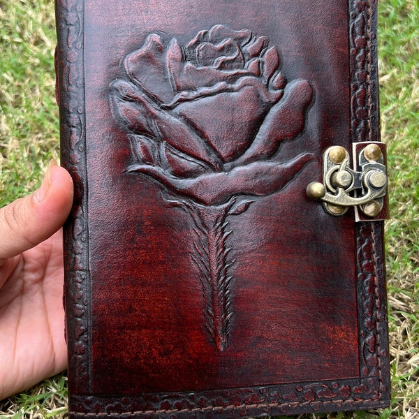 Leather Rose - Etsy