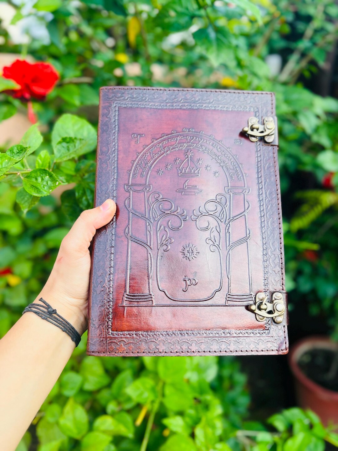 Doors of Durin Lord of Ring Leather Journal Diary Notebook Sketchbook ...