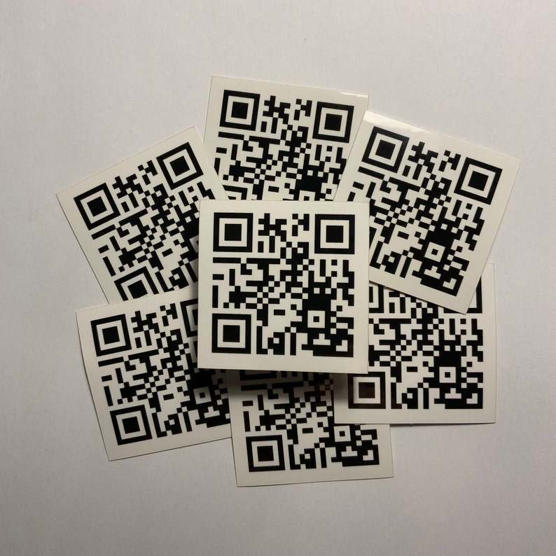 I Wanna Be Your Girlfriend Girl in Red QR Code Sticker // - Etsy