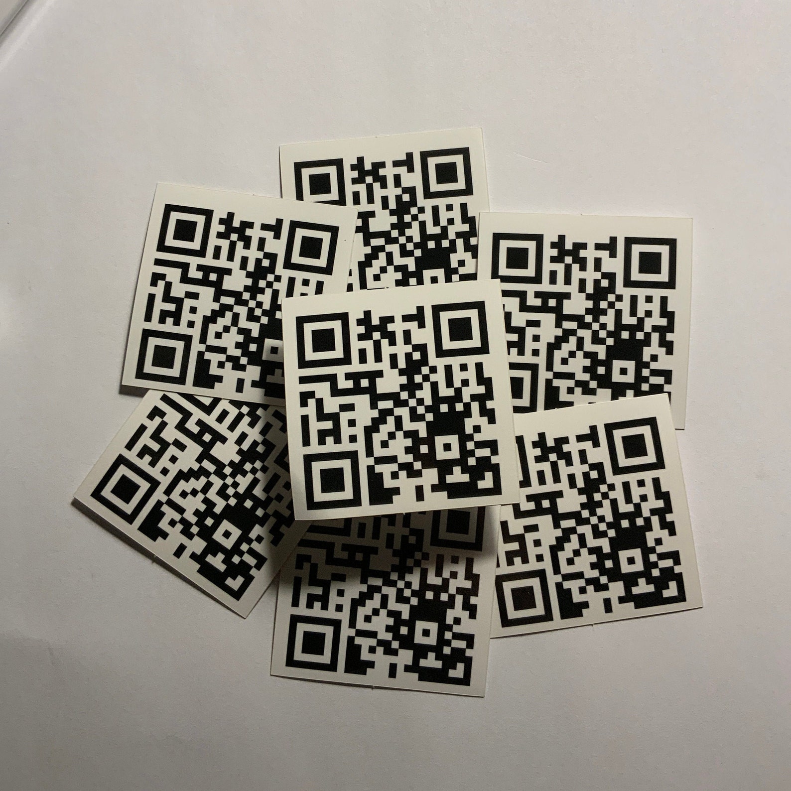 Never Gonna Give You Up Rick Astley QR code sticker | Etsy