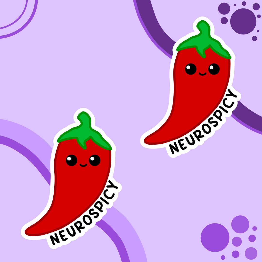 Neurospicy Sticker // Neurodivergent Decal ADHD Sticker - Etsy