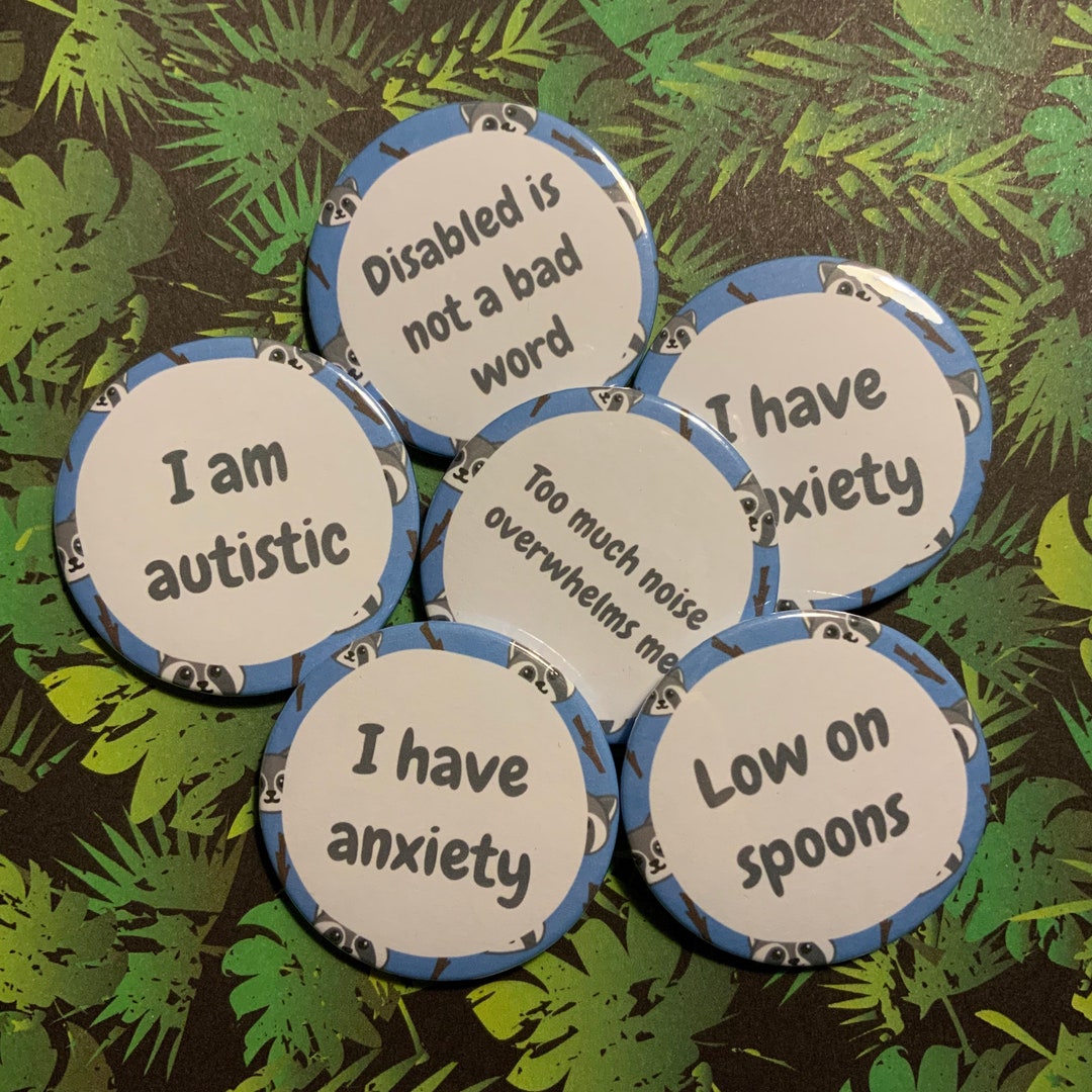 Raccoon Hidden Disability Badge - Etsy