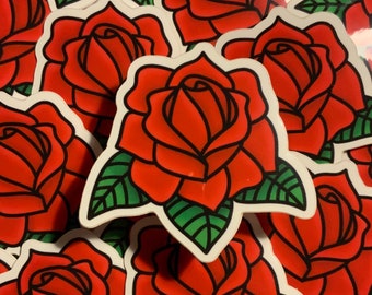 Gypsy Rose Tattoo Sticker - Etsy
